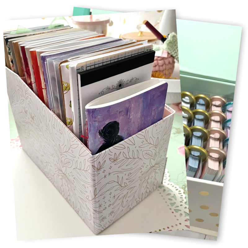 Unique Storage Idea to Organize Your Journals - Behind the Designs