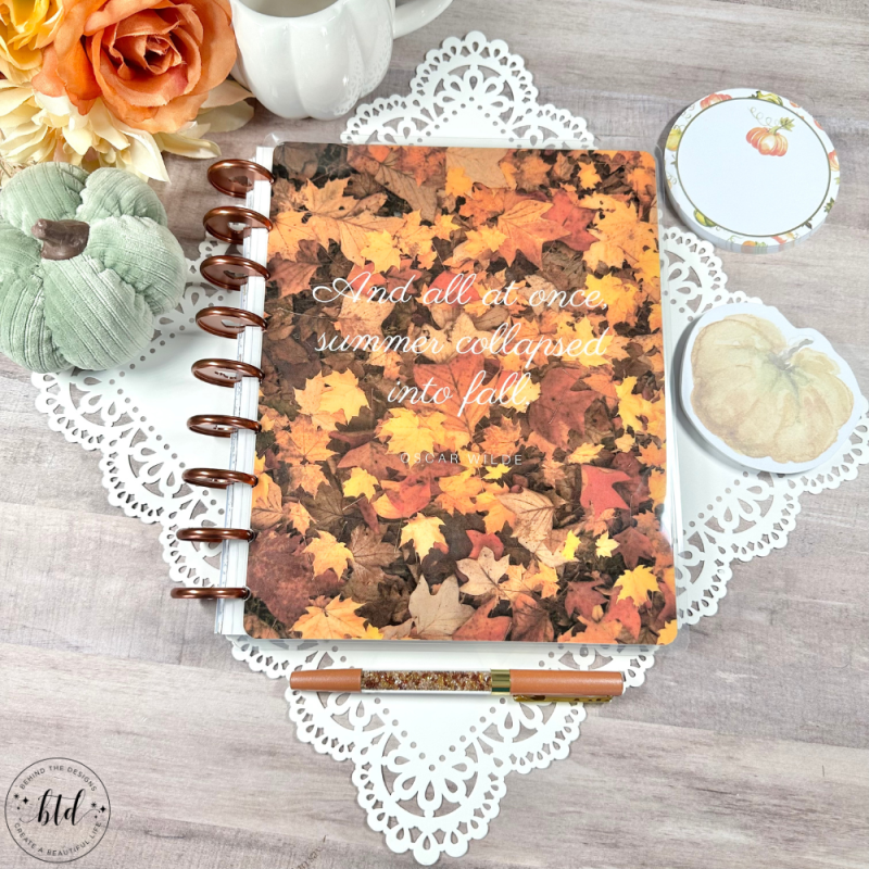 Fall Planner Cover Set and Bonus Name Page + Free Printable - Behind ...